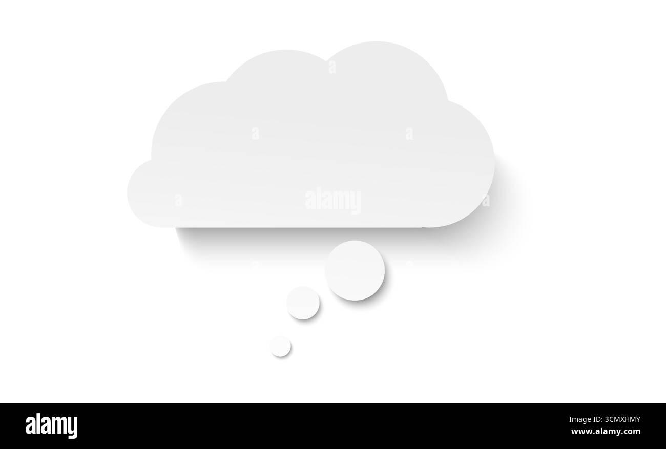 Think paper style bubble. Infographic design. Dialog message clouds ...