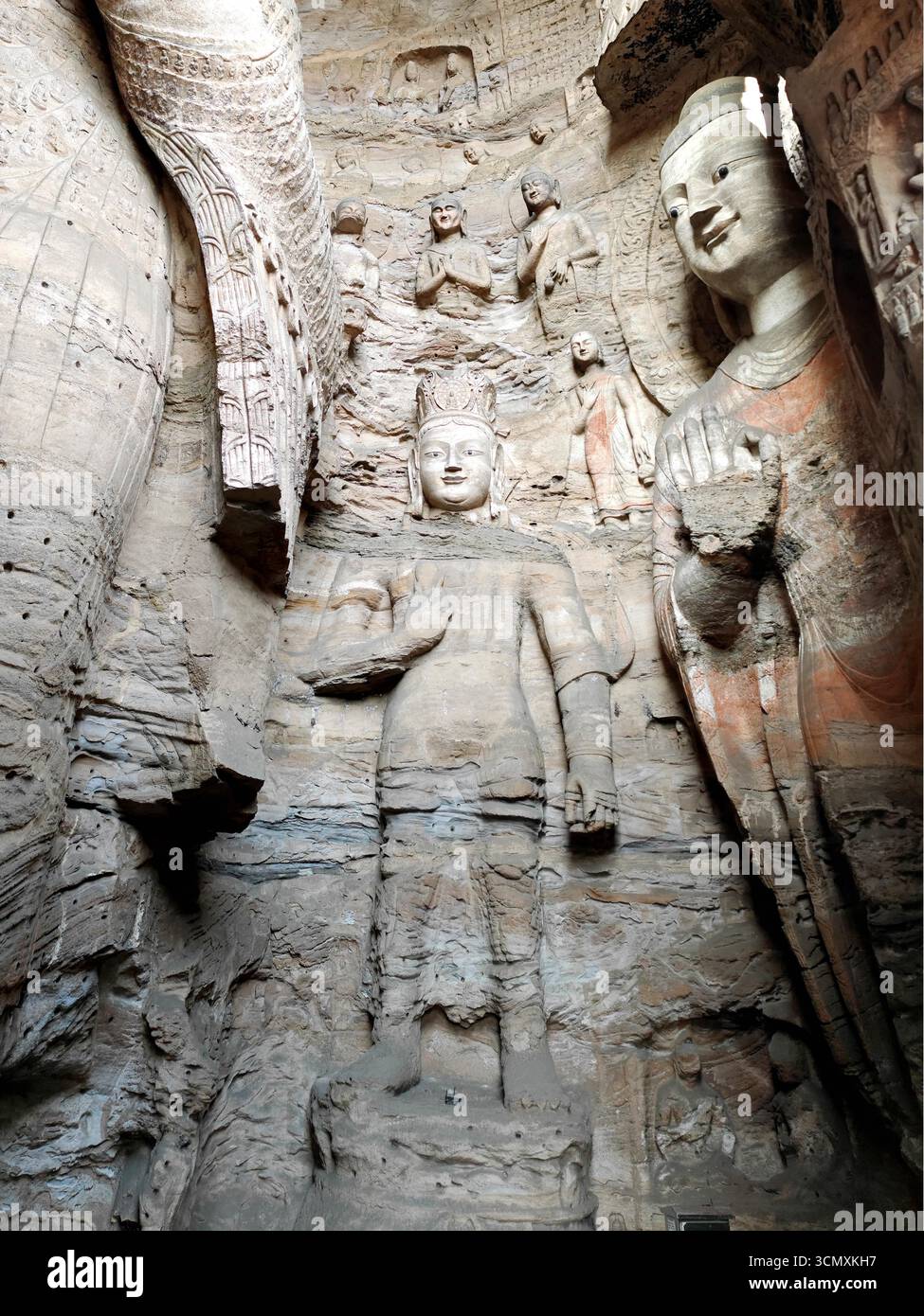 The Yungang Grottoes in Datong City, north China's Shanxi Province, 16 ...