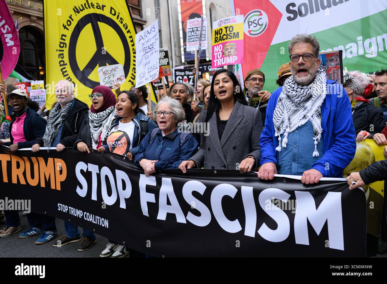 London, UK, 2025-09-17: Your Party MP Zarah Sultana (second right ...