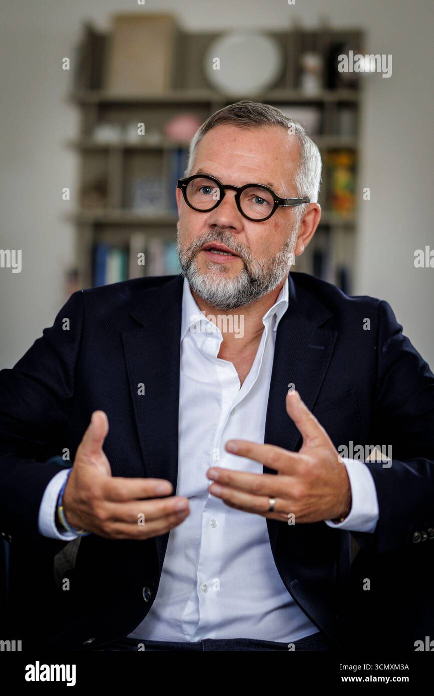 Michael Roth, SPD, former member of the German Bundestag, recorded ...