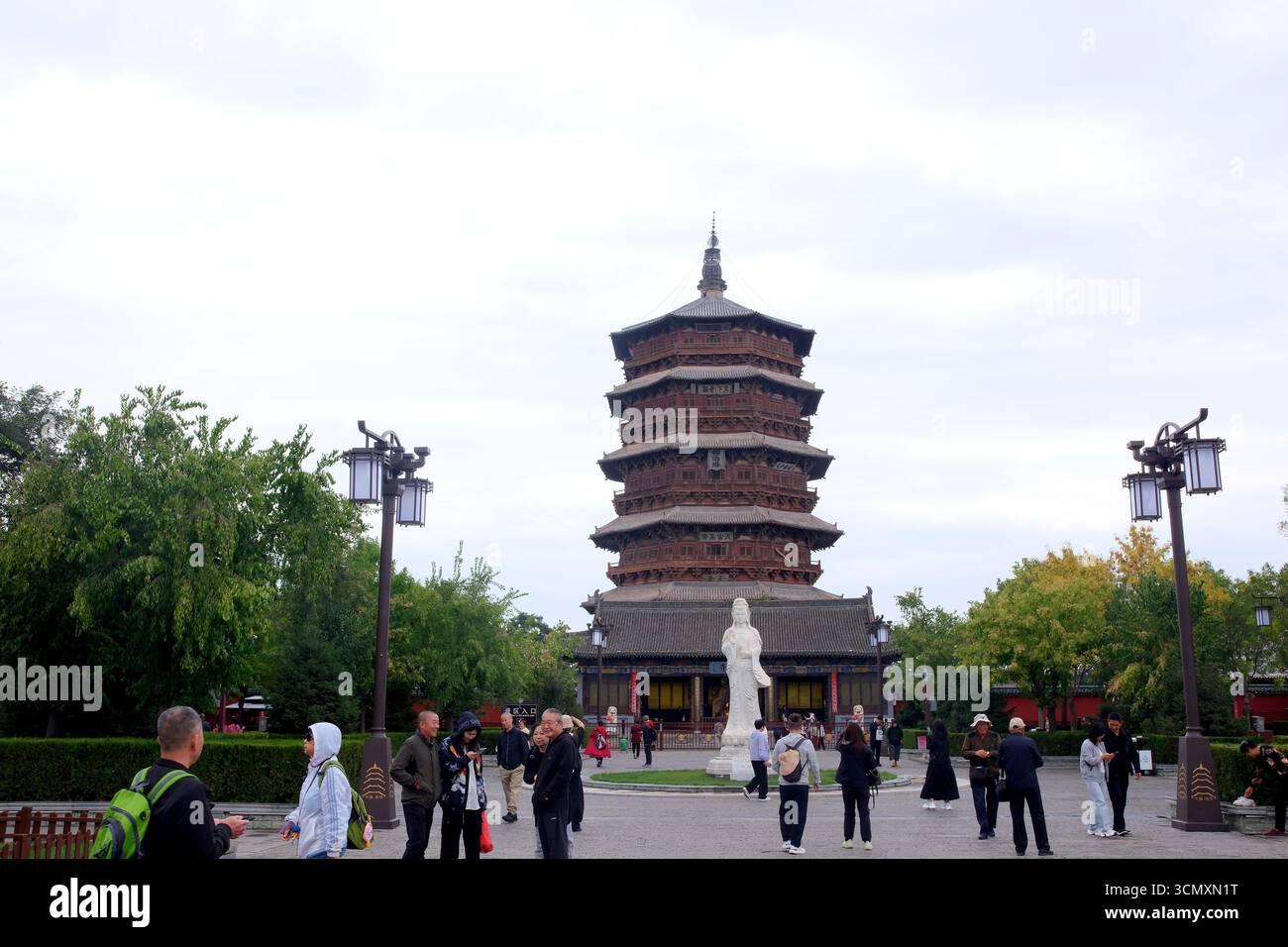 The Wooden Pagoda of Ying County in Shuozhou City, north China's Shanxi ...
