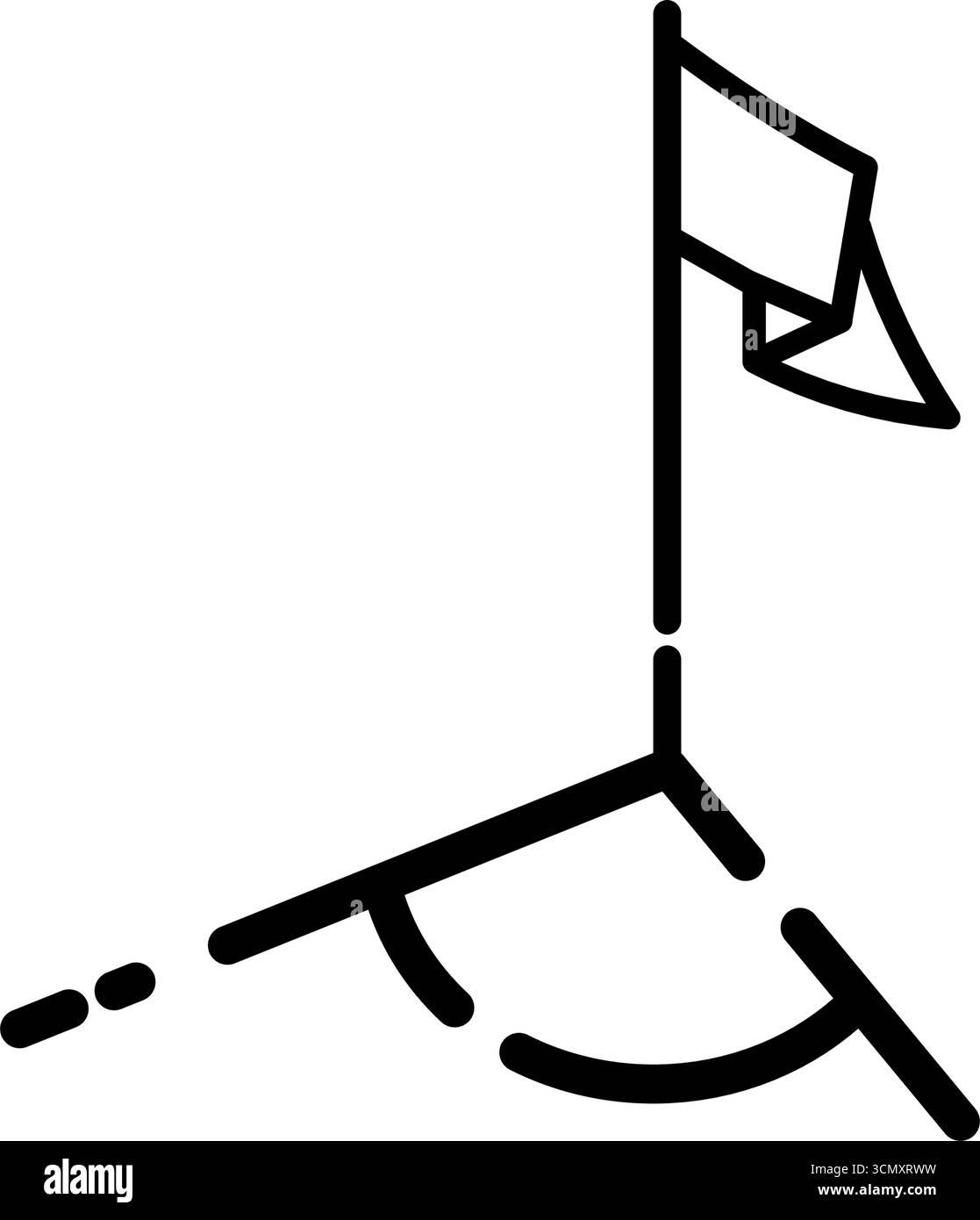 Corner flag soccer field Black and White Stock Photos & Images - Alamy