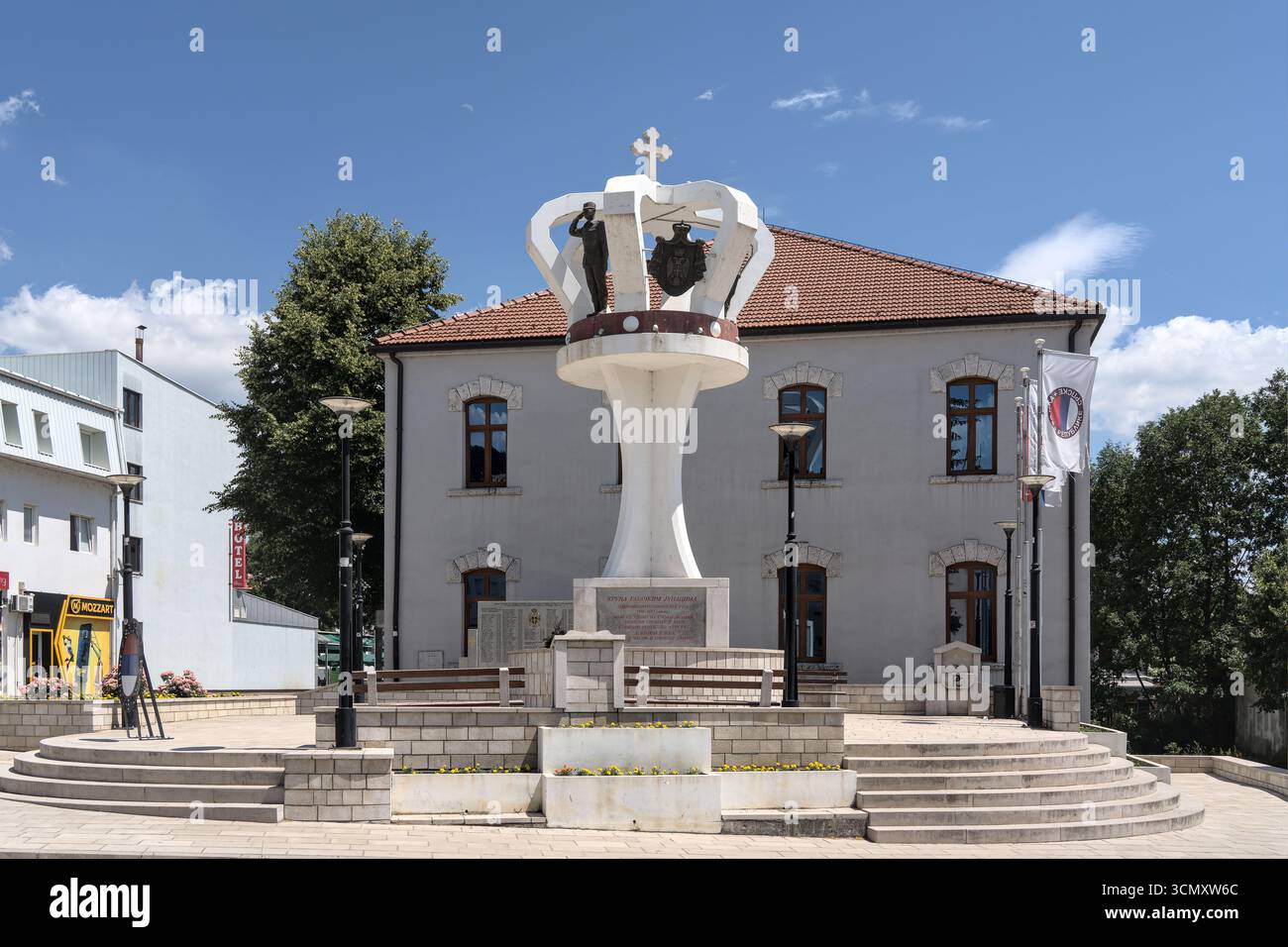 Bosnia and Herzegovina, Gacko, Gacko Centre: Crown for the Gacko ...