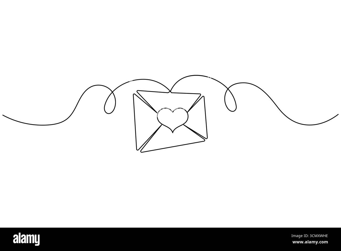 Mail envelope line vector Stock Vector Images - Alamy