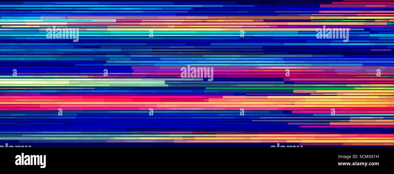 Glitch pixel background with cyberpunk screen effects and digital ...