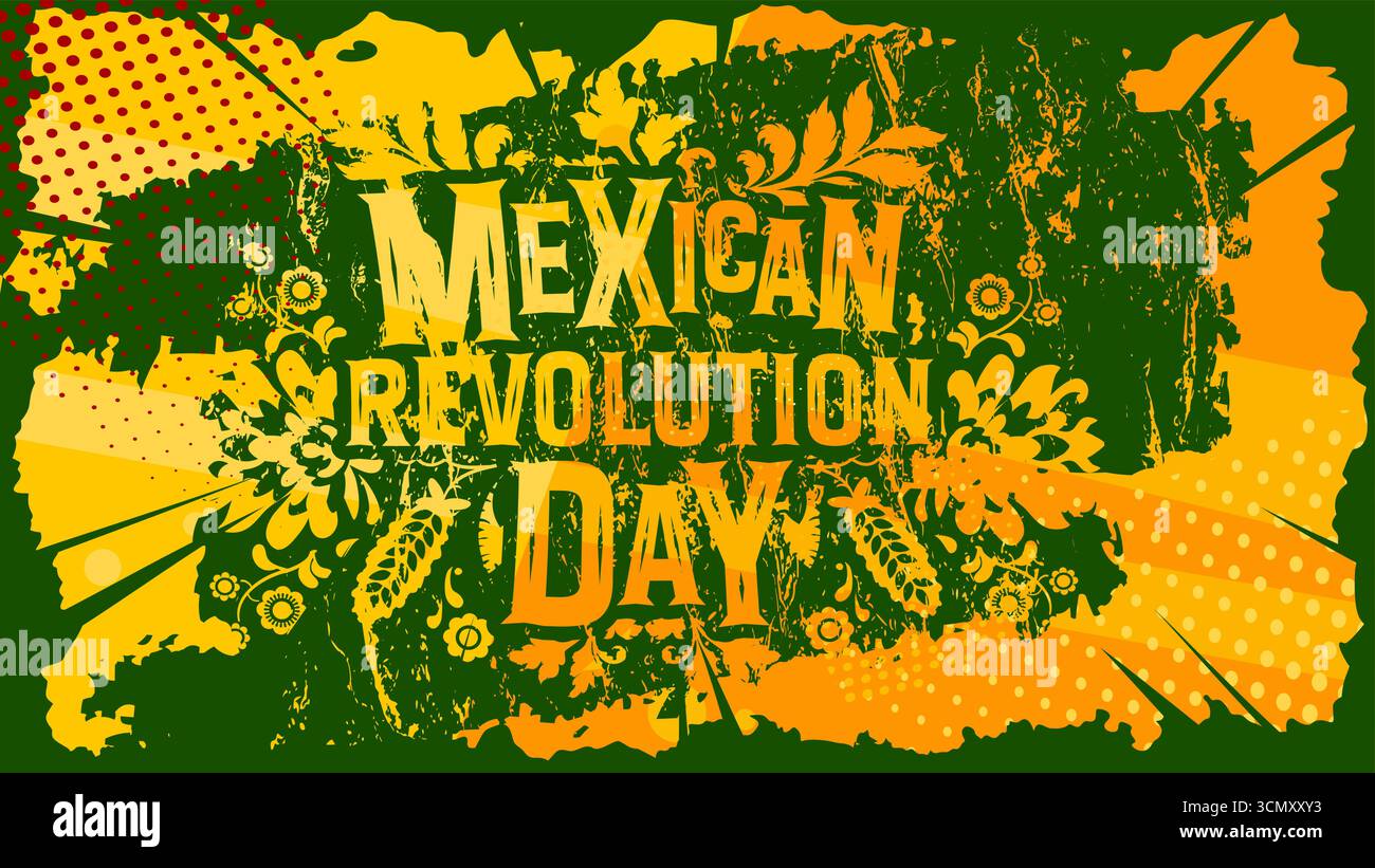 Mexican revolution day banner - vector illustration Stock Vector Image ...