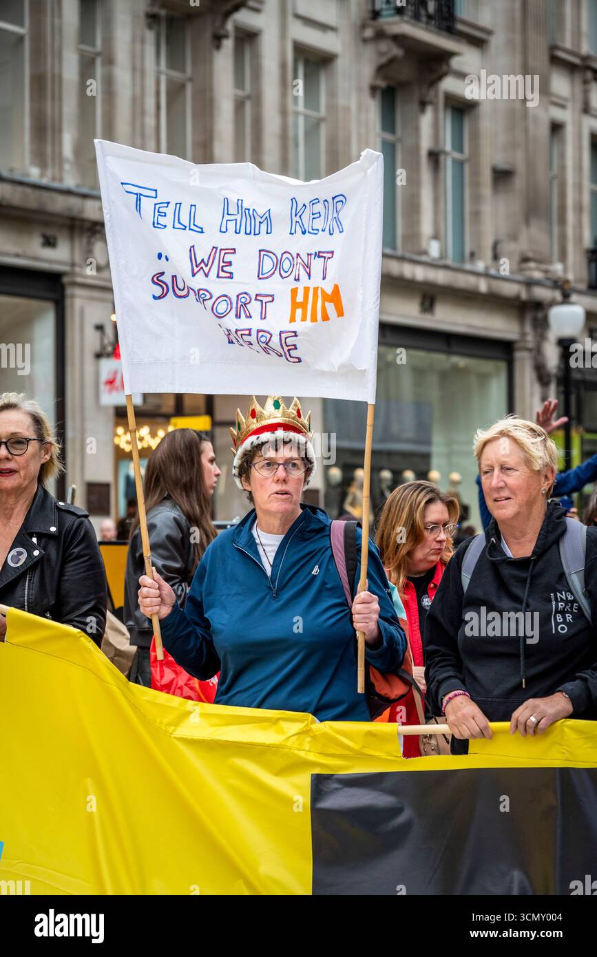 Protest march against President Donald Trump's second state visit ...