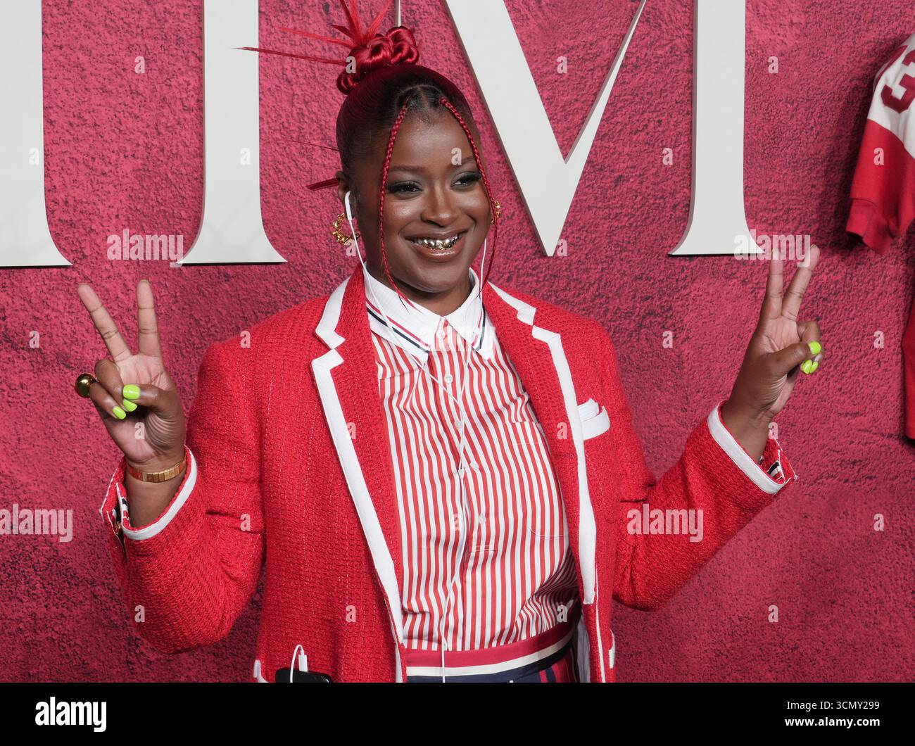 Tierra Whack arrives at the Universal Pictures' HIM Premiere held at ...