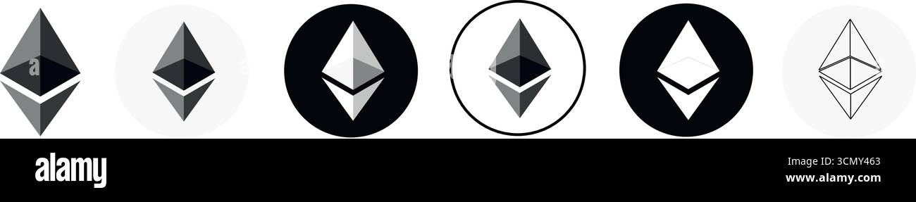Built on Ethereum Logo. ETH. Editorial vector illustration Stock Vector ...