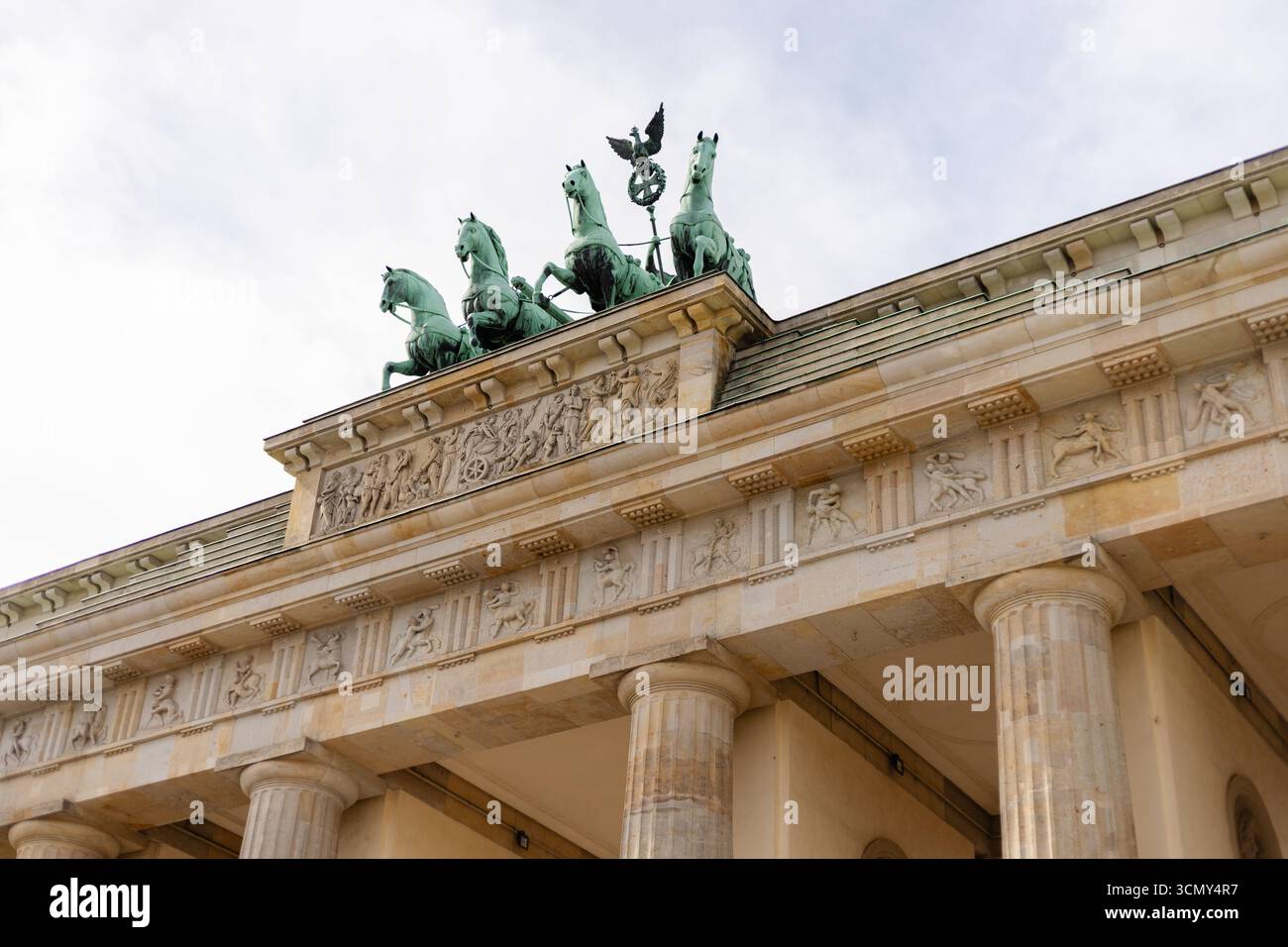 Berlin, Germany - September 1, 2025: Visitors admire the Brandenburg ...