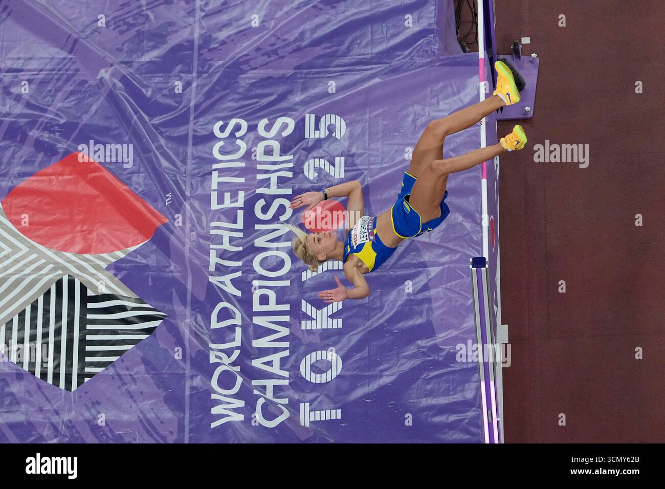 Ukraine's Yuliia Levchenko competes in the women's high jump ...