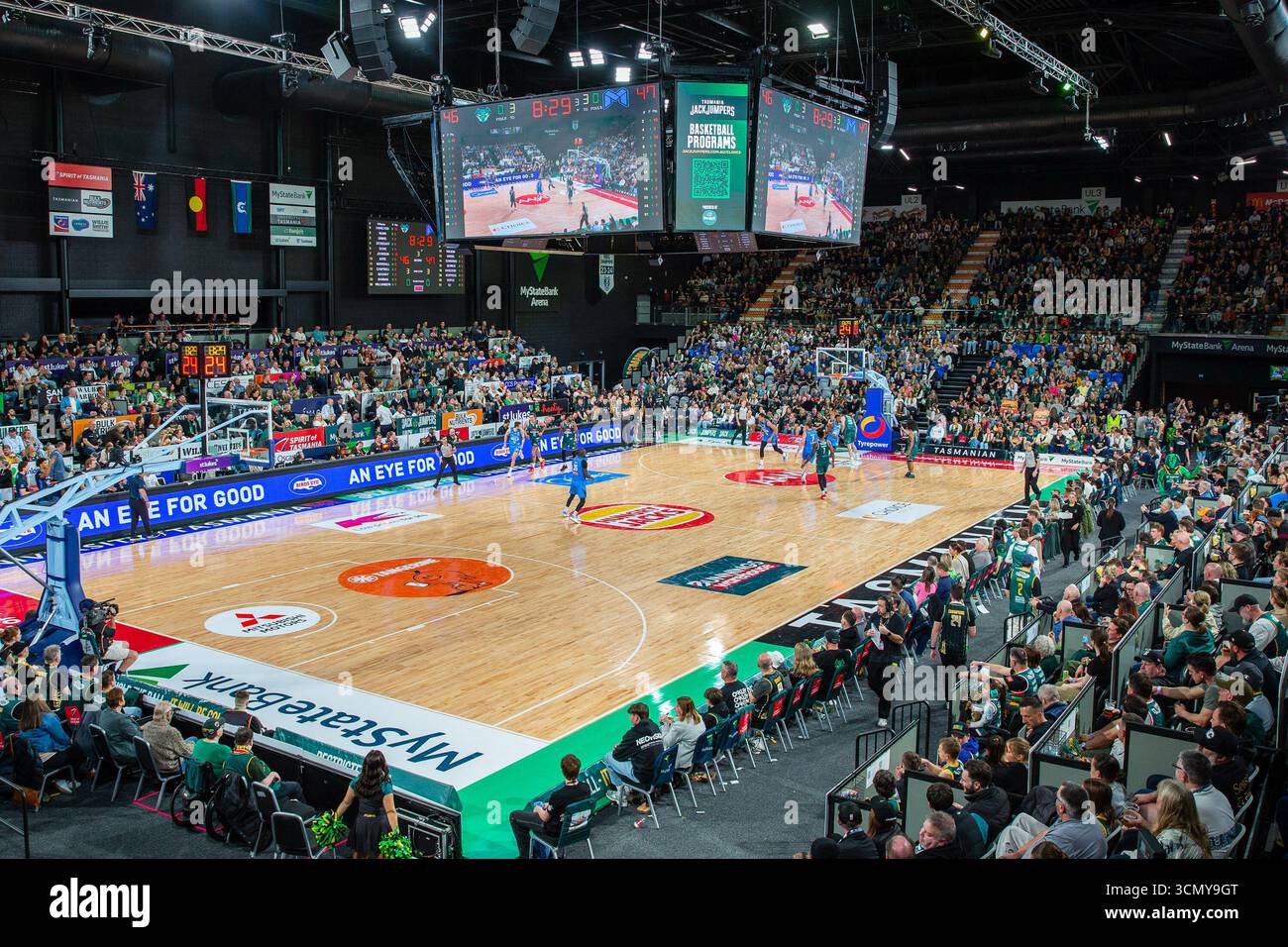 MyState Bank Arena during the NBL Round 1 game between the Tasmania ...