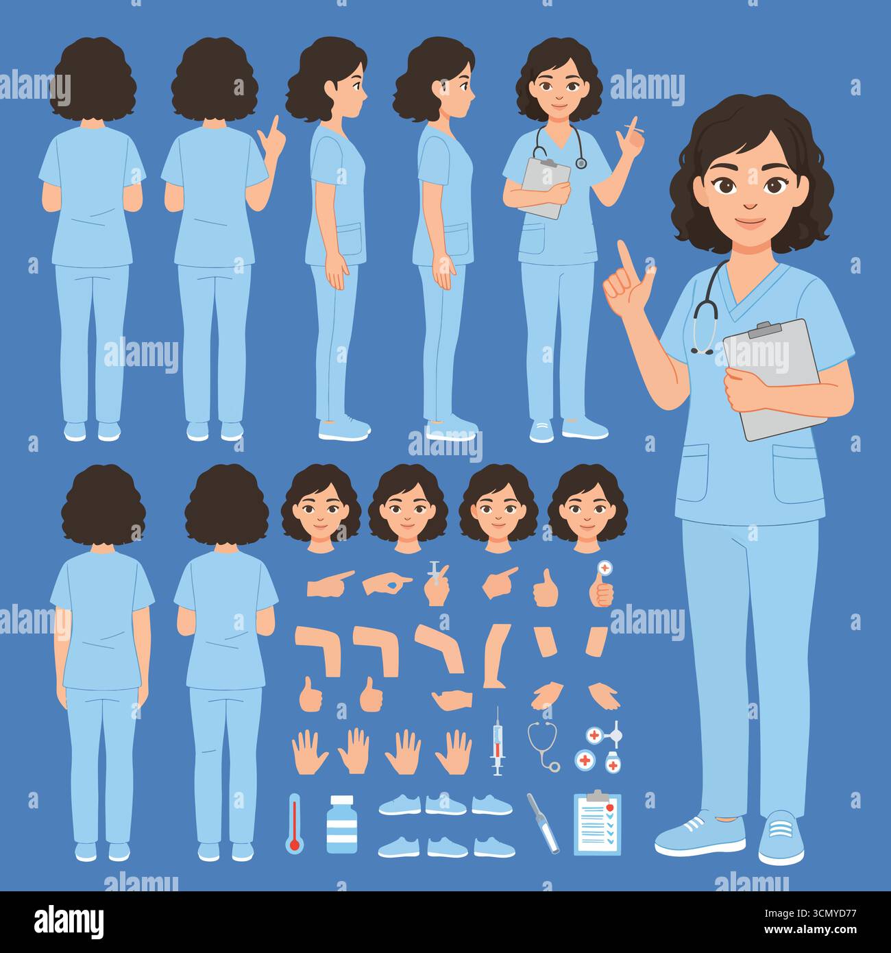 Female body front back side hi-res stock photography and images - Alamy