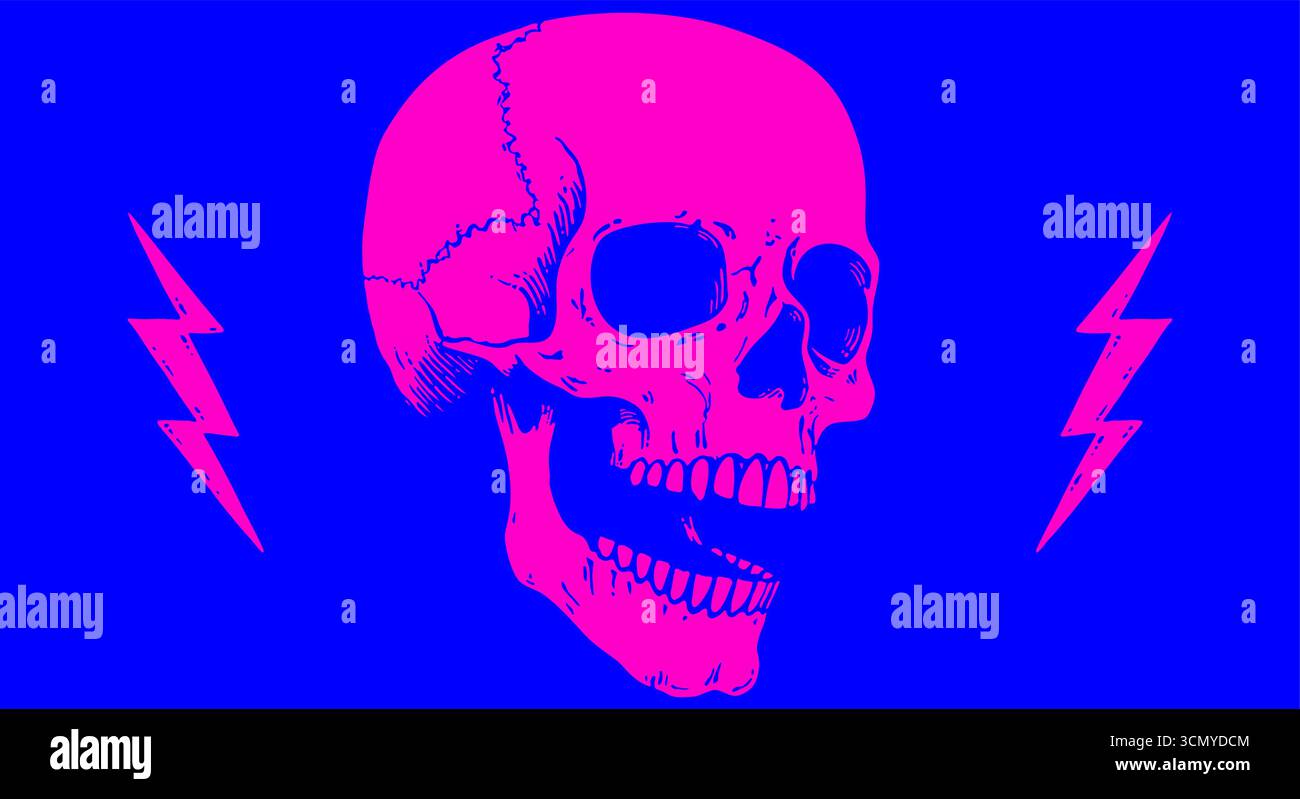 Death Skull. Halloween card Stock Vector Image & Art - Alamy