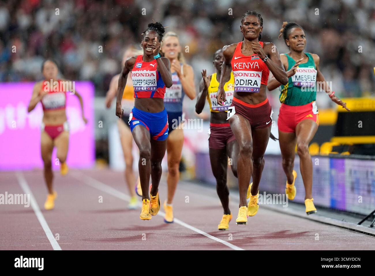 Kenya's Lilian Odira wins a women's 800 meters heat at the World ...