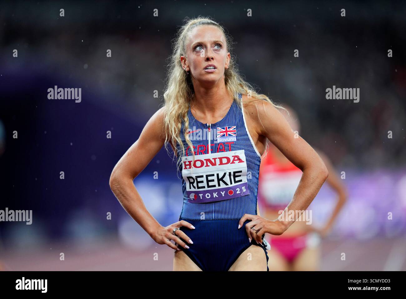 Jemma Reekie of Great Britain following the Women's 800m Heat 5 on day ...