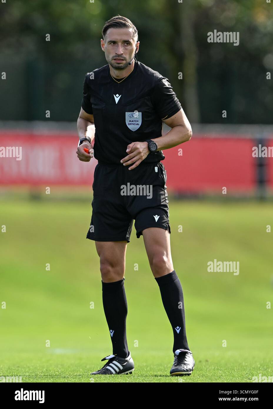 Liverpool, England, 17th September 2025. Referee Radoslav Gidzhenov ...