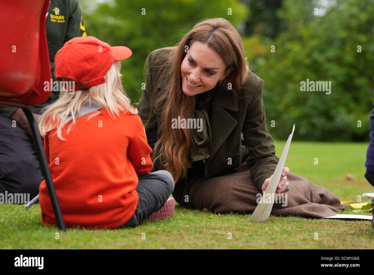 The Princess of Wales meets members of the Scouts' Squirrels programme ...