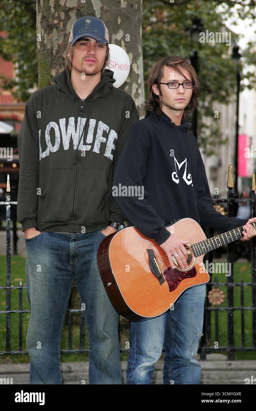 Fightstar (Charlie Simpson - ex-Busted) at a photocall for Shelter's ...