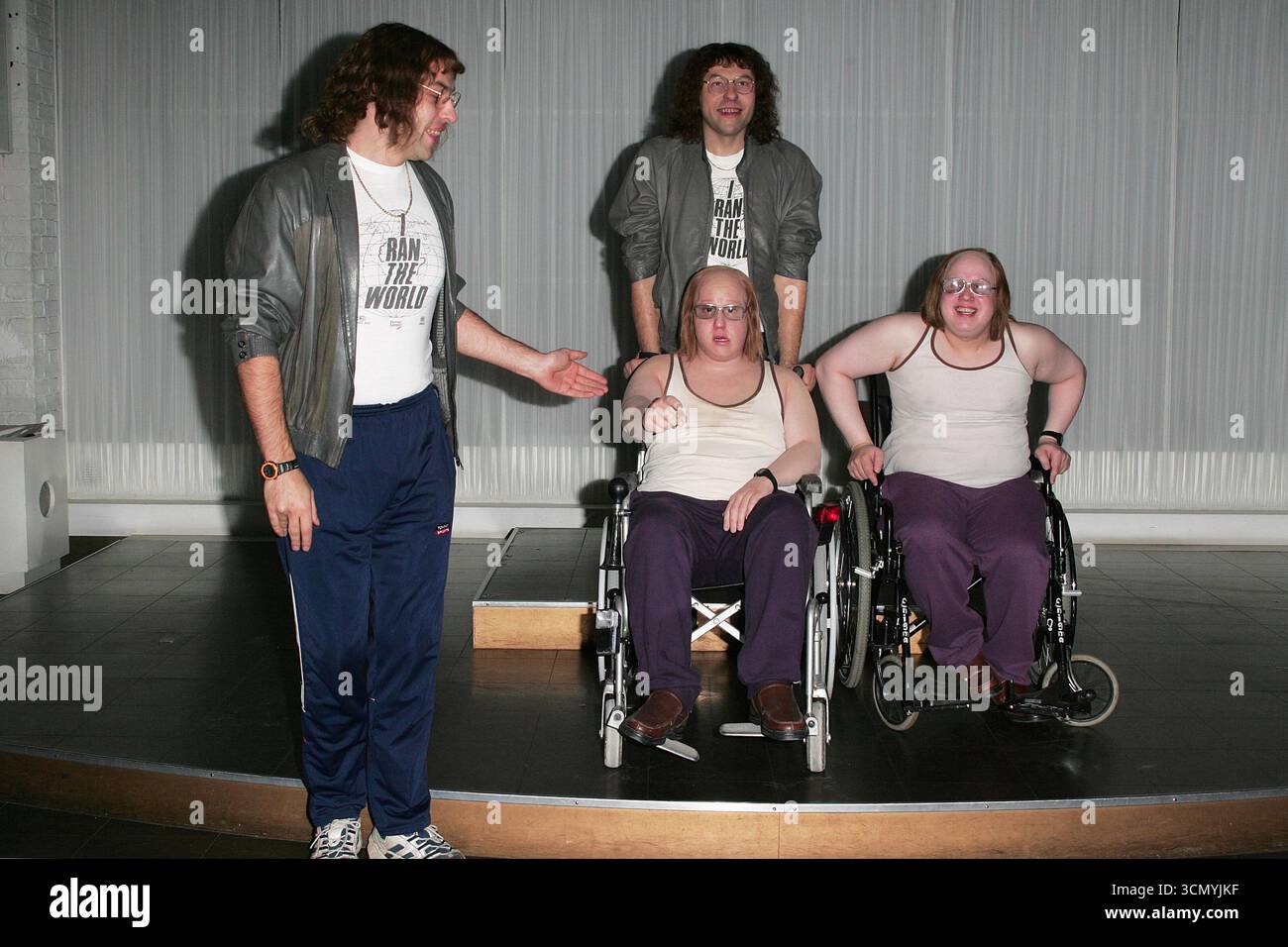Andy and Lou from Little Britain unveiling their wax models at Madame ...