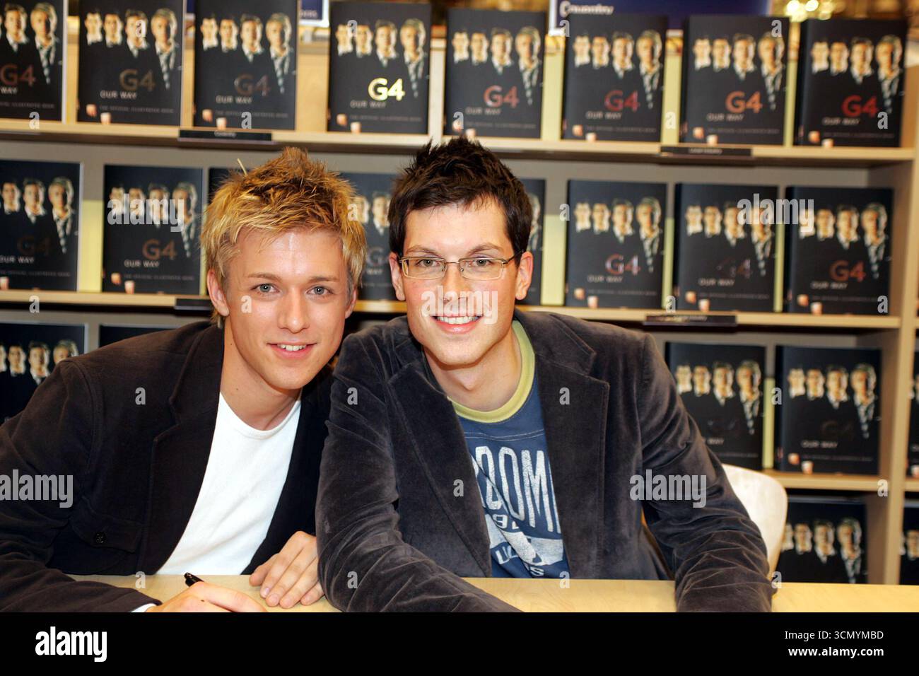 Jonathan Ansell and Michael Christie from G4 at a book signing held at ...
