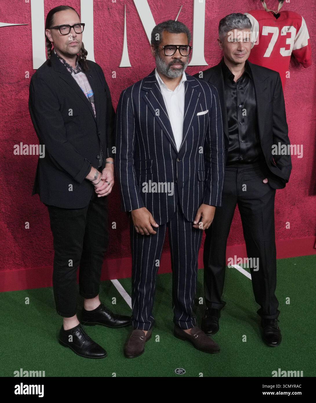 (L-R) Ian Cooper, Jordan Peele and Win Rosenfeld at the Universal ...