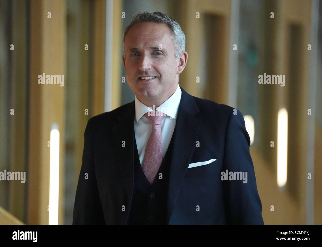 Scottish Liberal Democrat Leader Alex Cole-Hamilton on his way to First ...