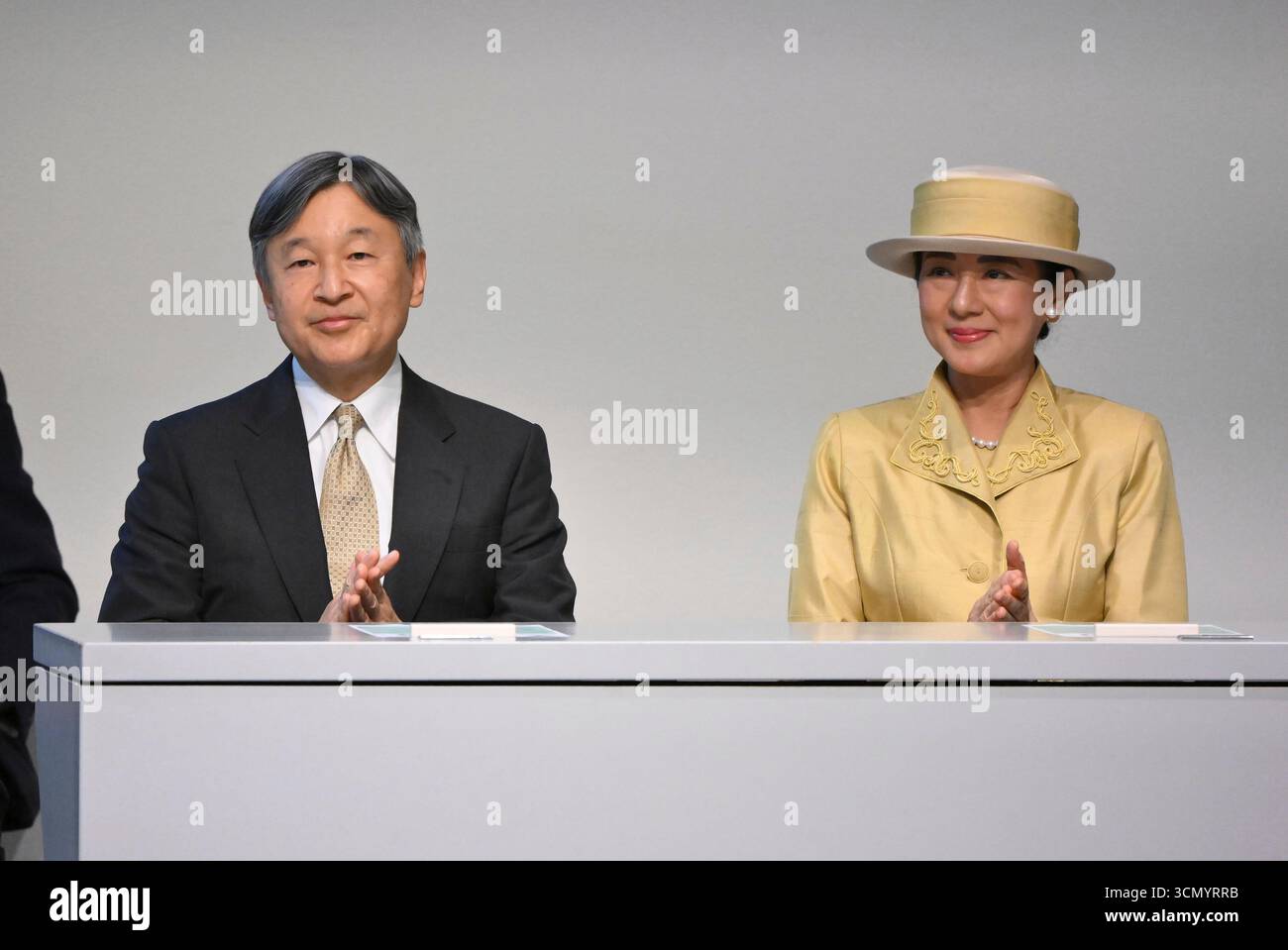 Japan's Emperor Naruhito and Empress Masako attend a ceremony for the ...