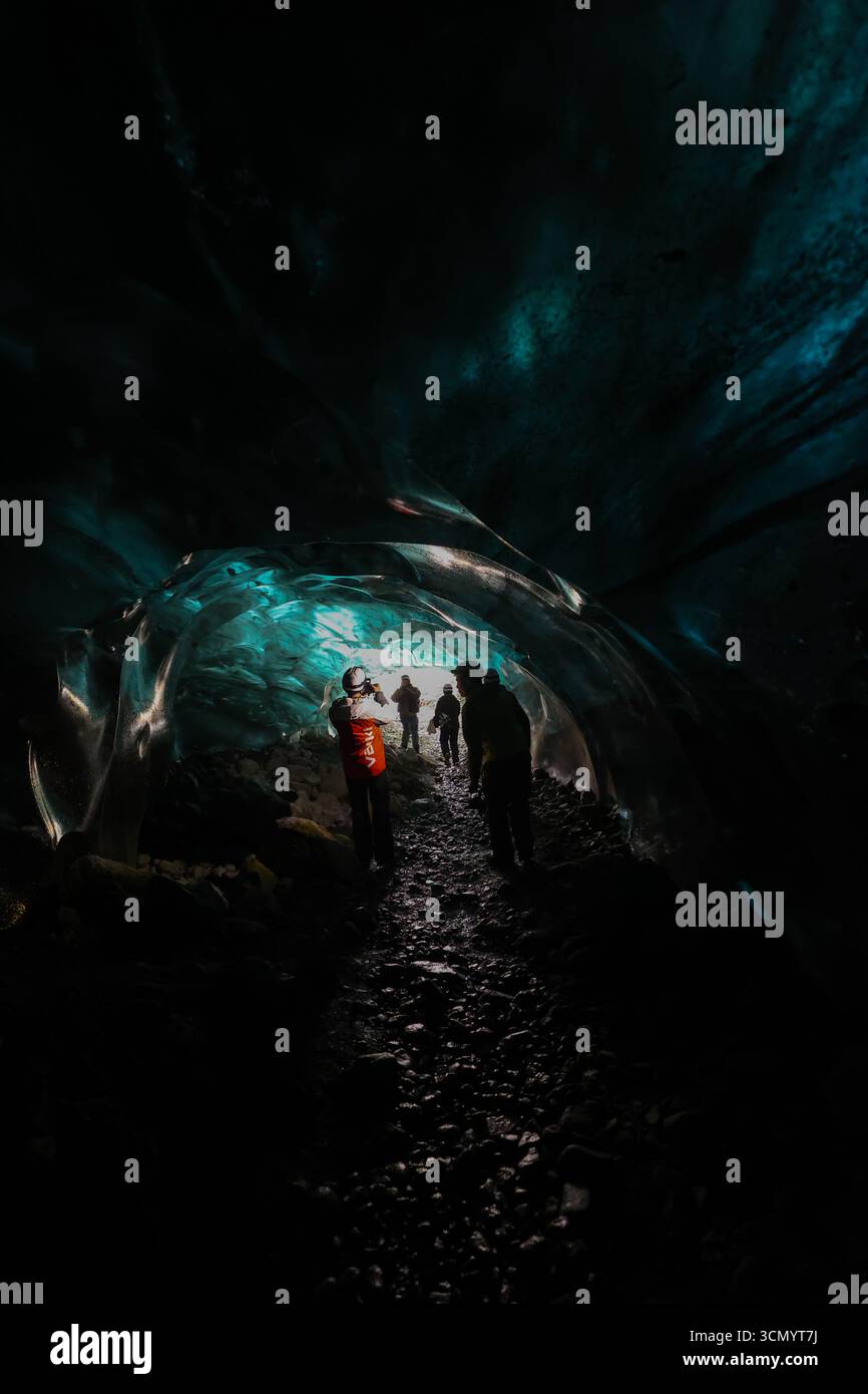 Natural Blue Ice Cave in Vatnajökull National Park Stock Photo - Alamy