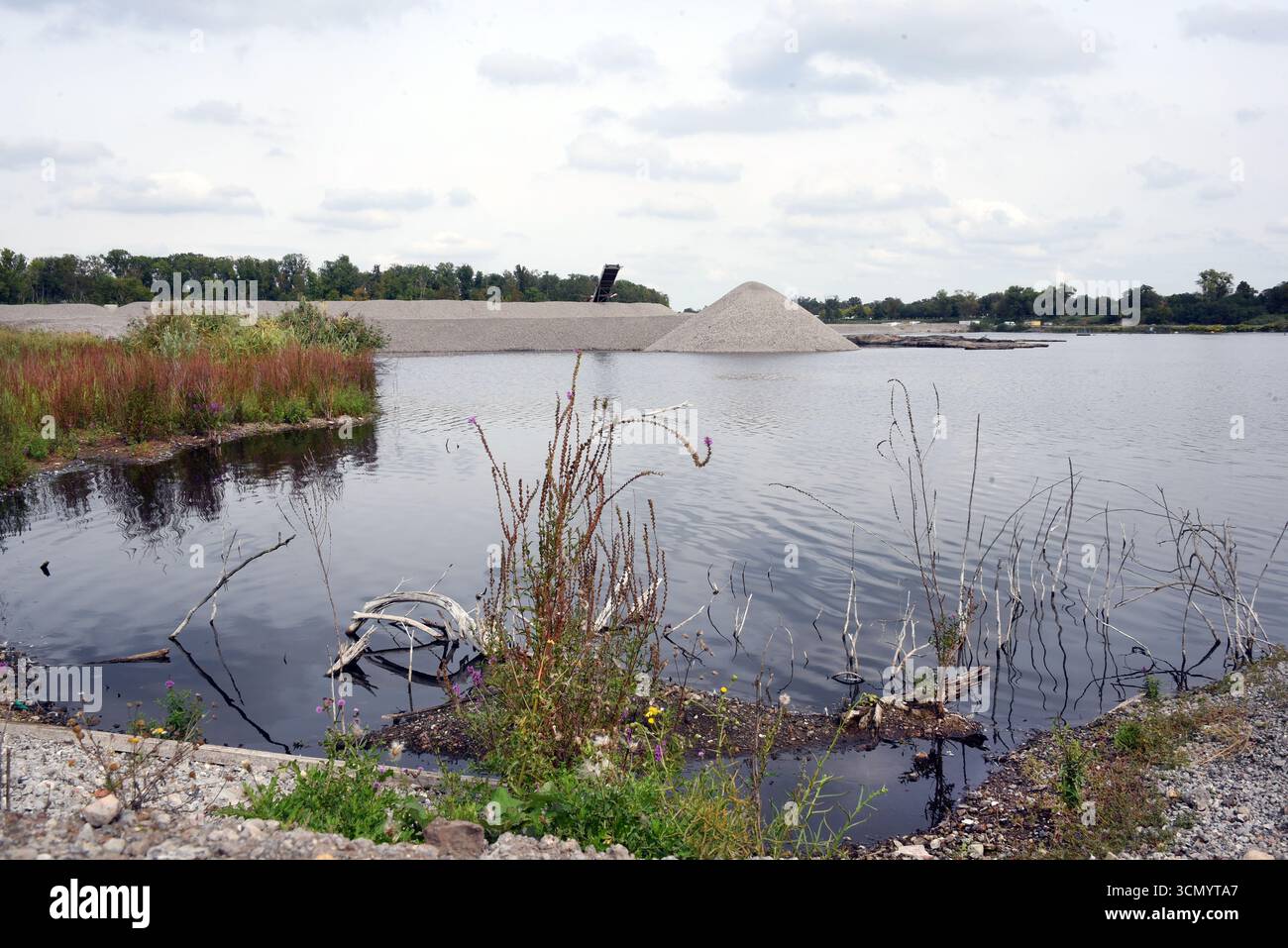 10 September 2025, Saxony, Wolfen Bitterfeld: View of a part of the ...