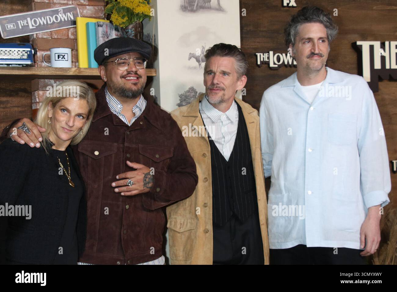 NEW YORK, NY - SEPTEMBER 17: Ryan Hawke, Sterlin Harjo, Ethan Hawke and ...