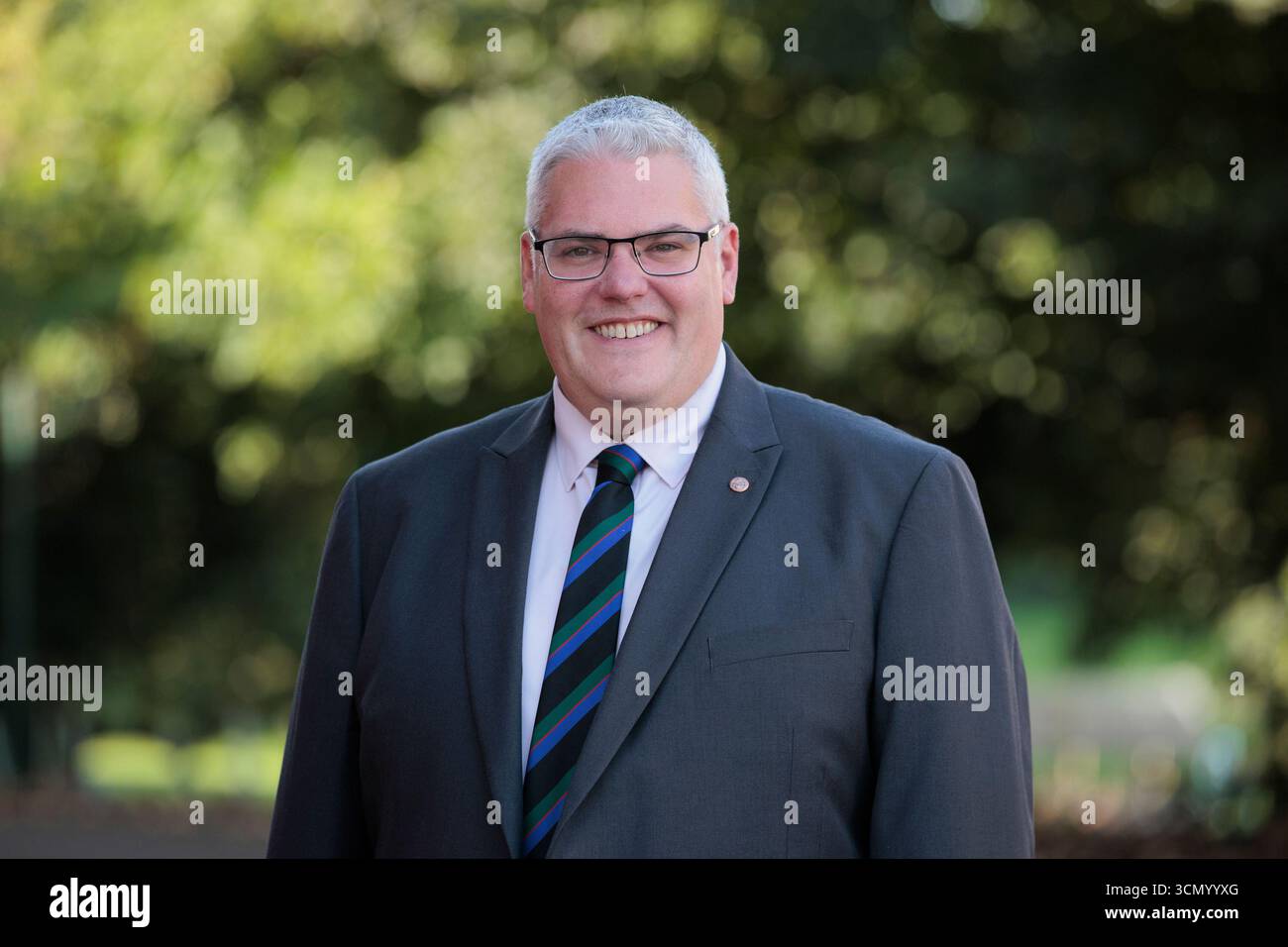 DUP leader Gavin Robinson MP speaking to PA Media at DUP HQ on Dundela ...