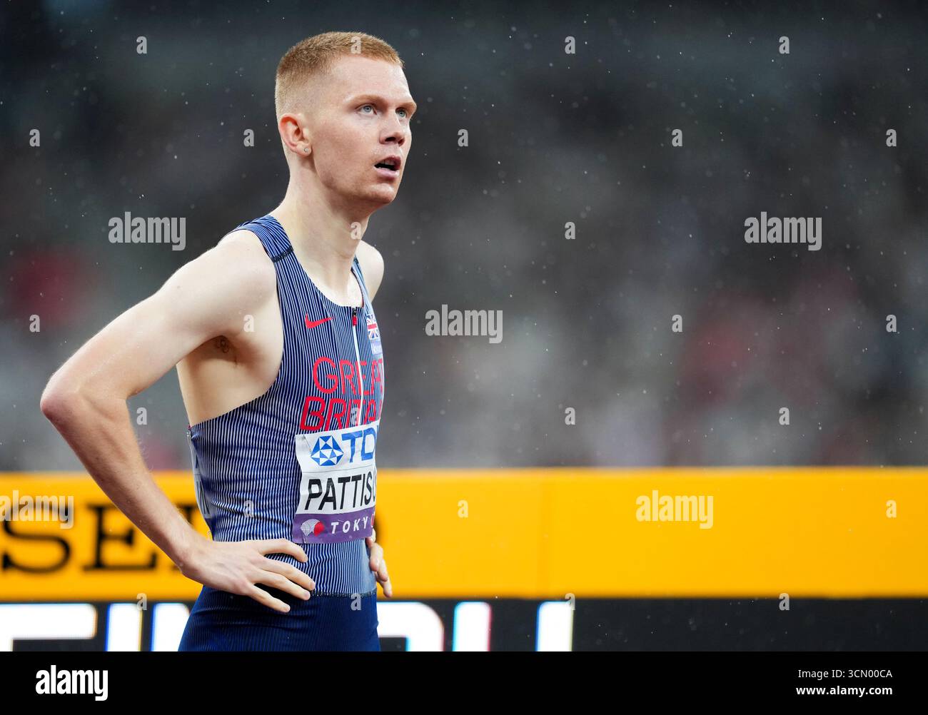Ben Pattison of Great Britain following the Men’s 800m Semi-Final heat ...
