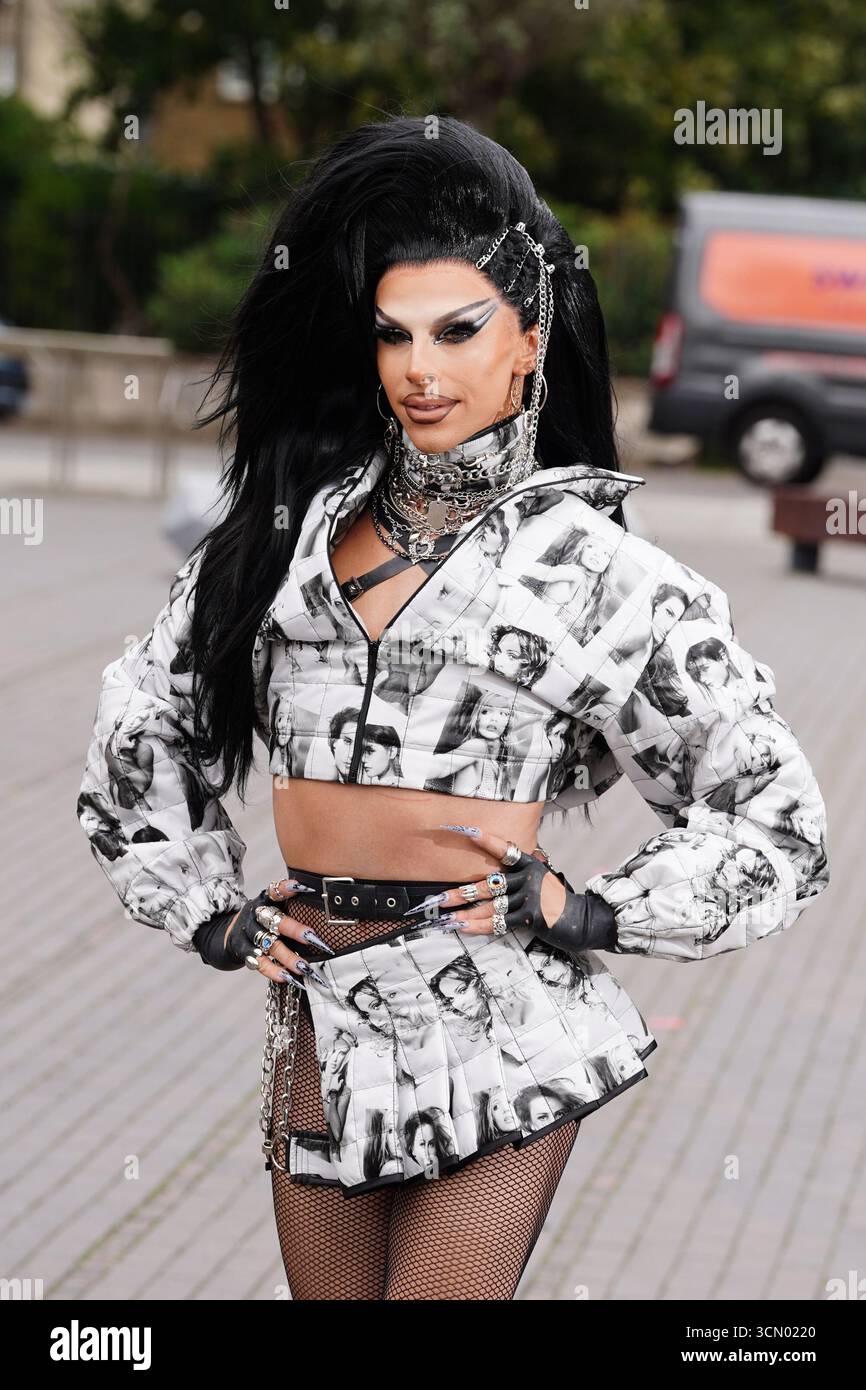 Contestant Paige Three attends the RuPaul Drag Race UK series 7 event ...