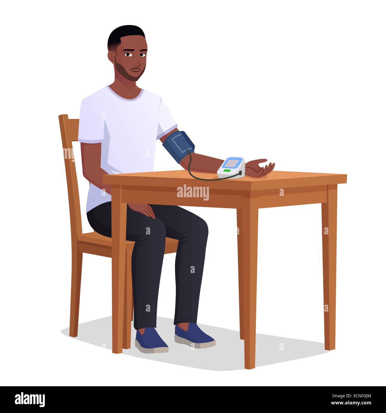 Black man health check Cut Out Stock Images & Pictures - Alamy