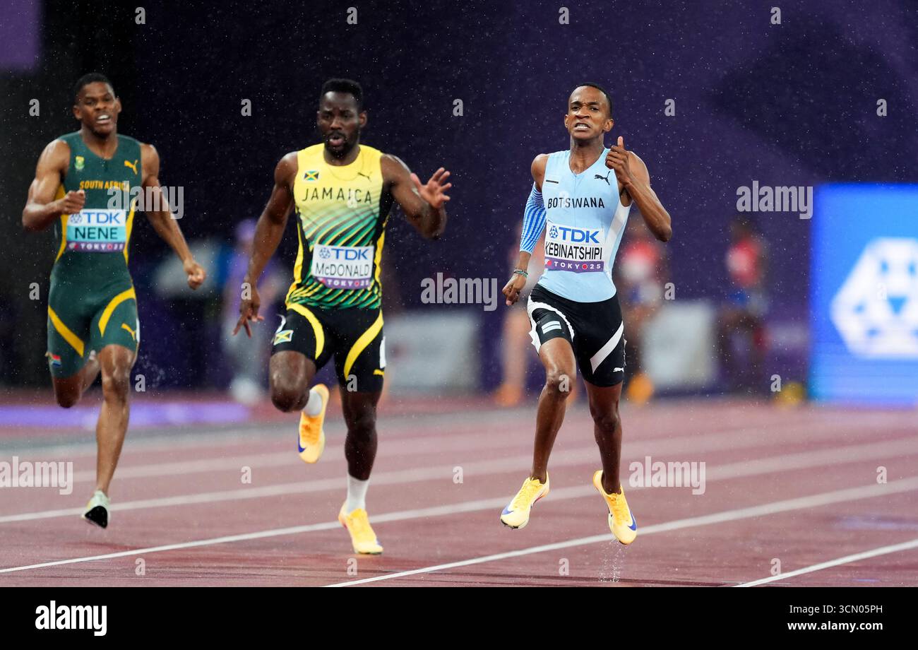 Busang Collen Kebinatshipi of Botswana wins the Men’s 400m Final on day ...