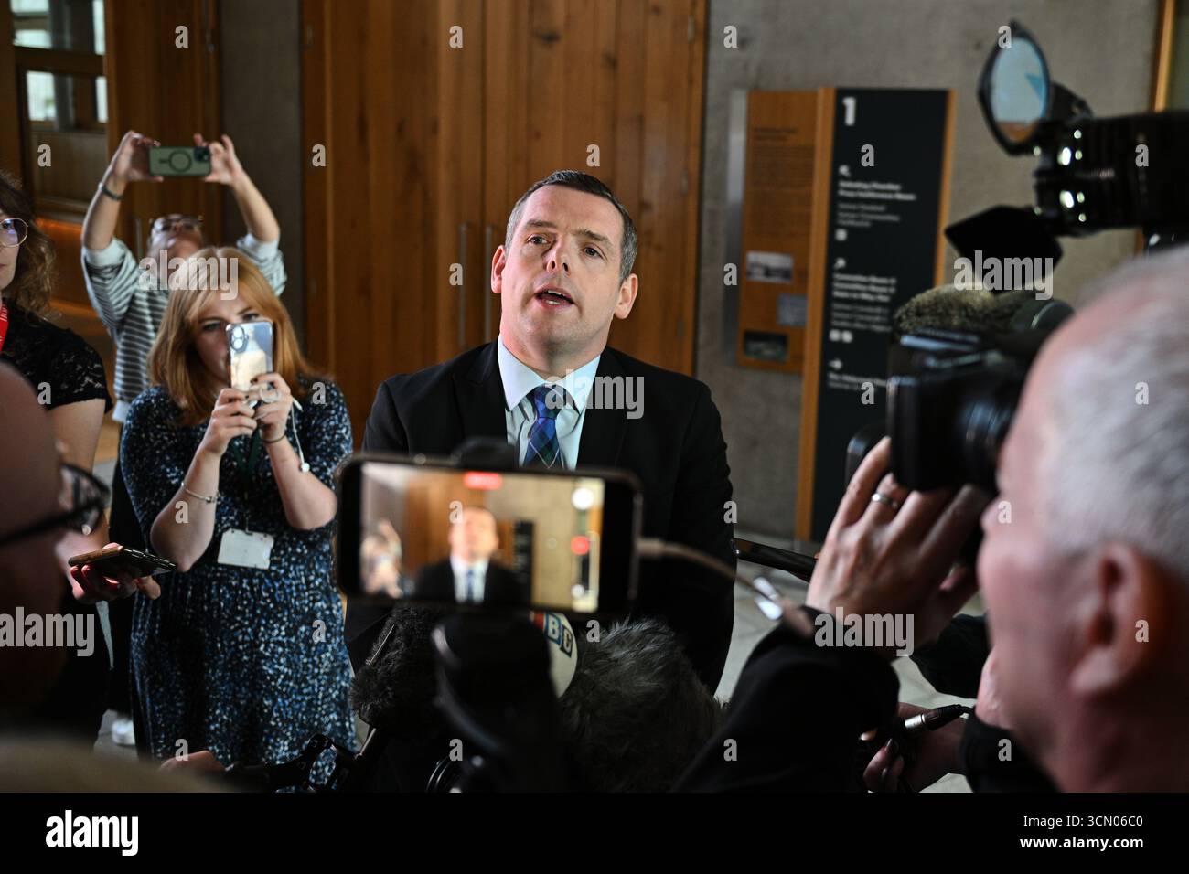 Edinburgh Scotland, UK 18 September 2025. Douglas Ross MSP at the ...