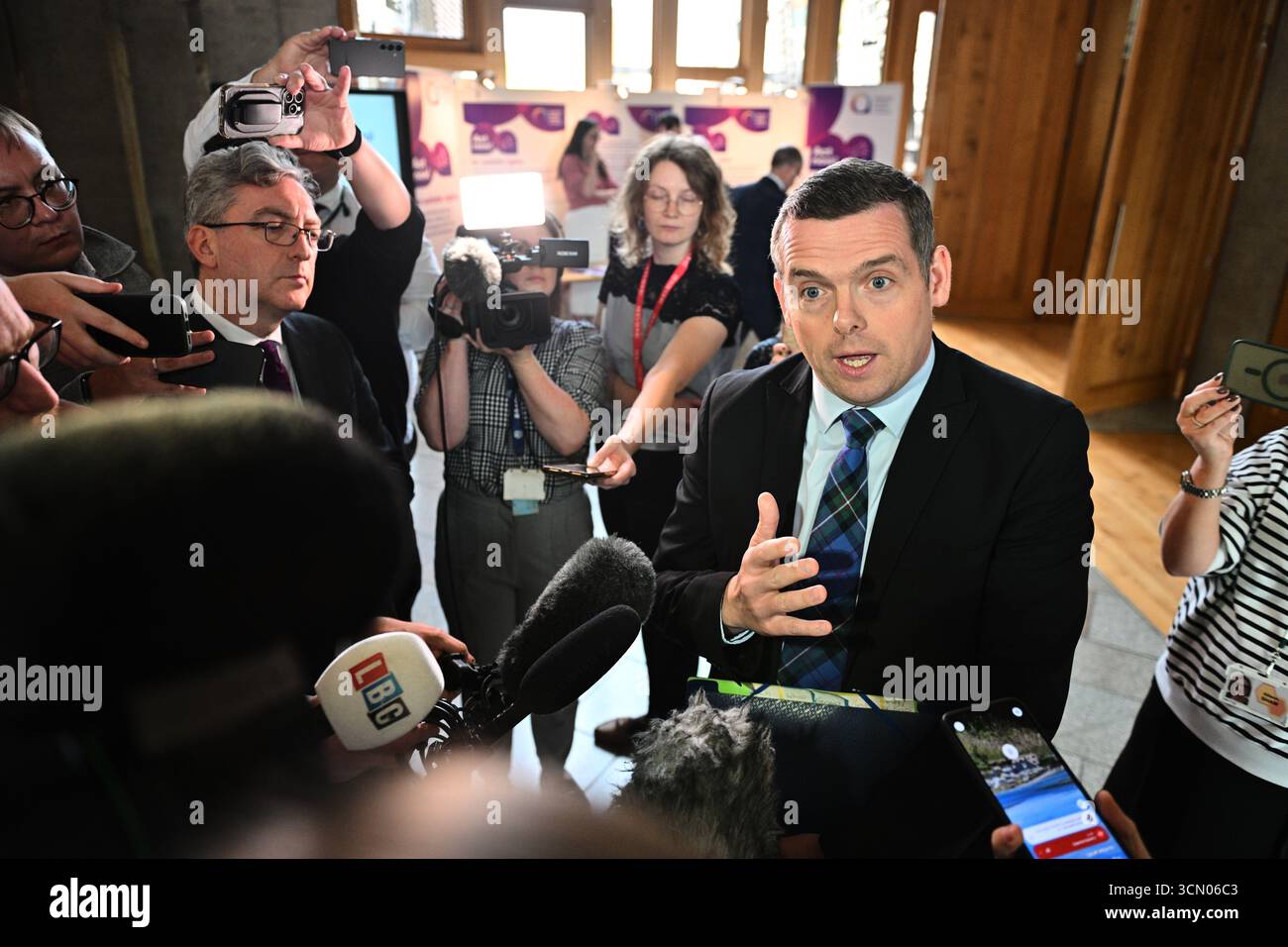 Edinburgh Scotland, UK 18 September 2025. Douglas Ross MSP at the ...