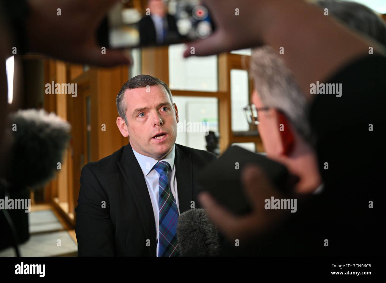 Edinburgh Scotland, UK 18 September 2025. Douglas Ross MSP at the ...