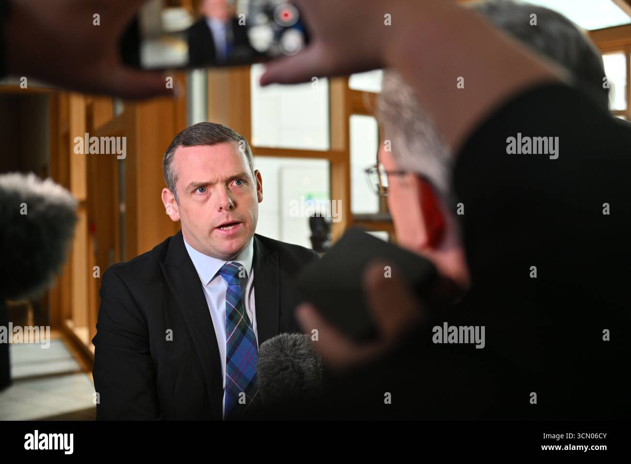 Edinburgh Scotland, UK 18 September 2025. Douglas Ross MSP at the ...