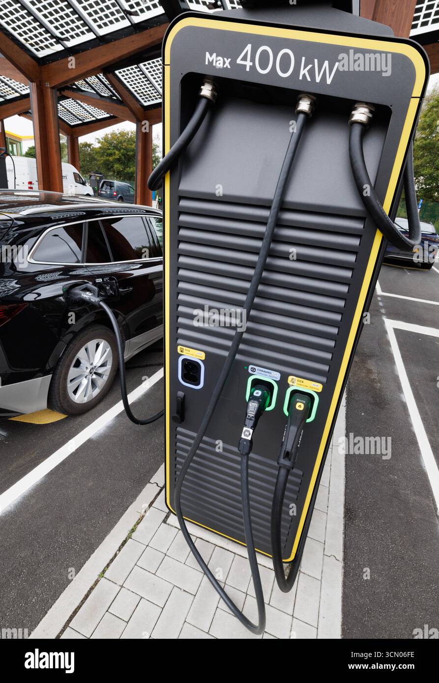 Illustration picture taken at a Fastned fast charging station for cars ...