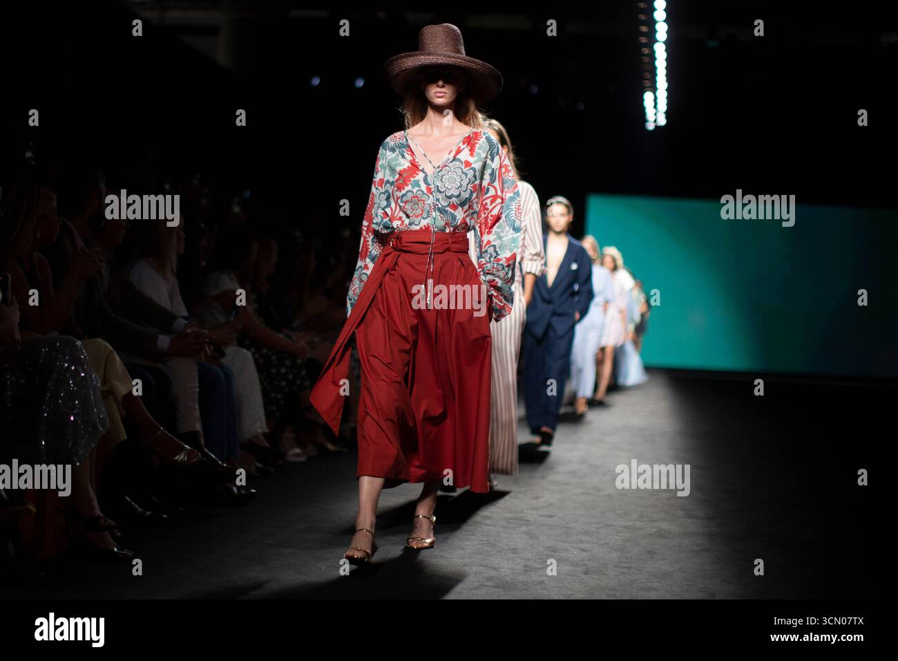 September 18, 2025, Madrid, Madrid, Spain: A model walks the runway for ...