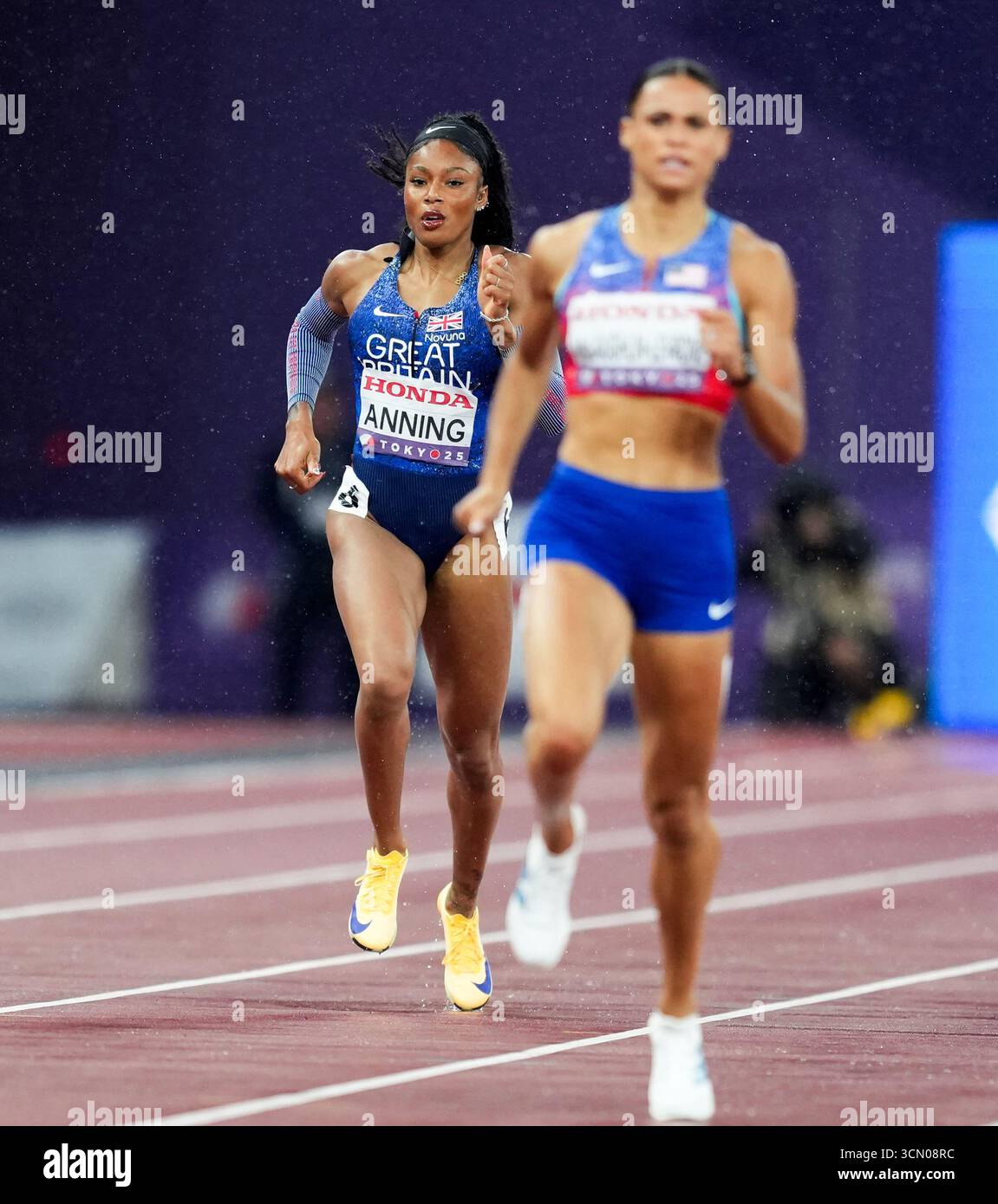 Amber Anning of Great Britain during the Women’s 400m Final on day six ...