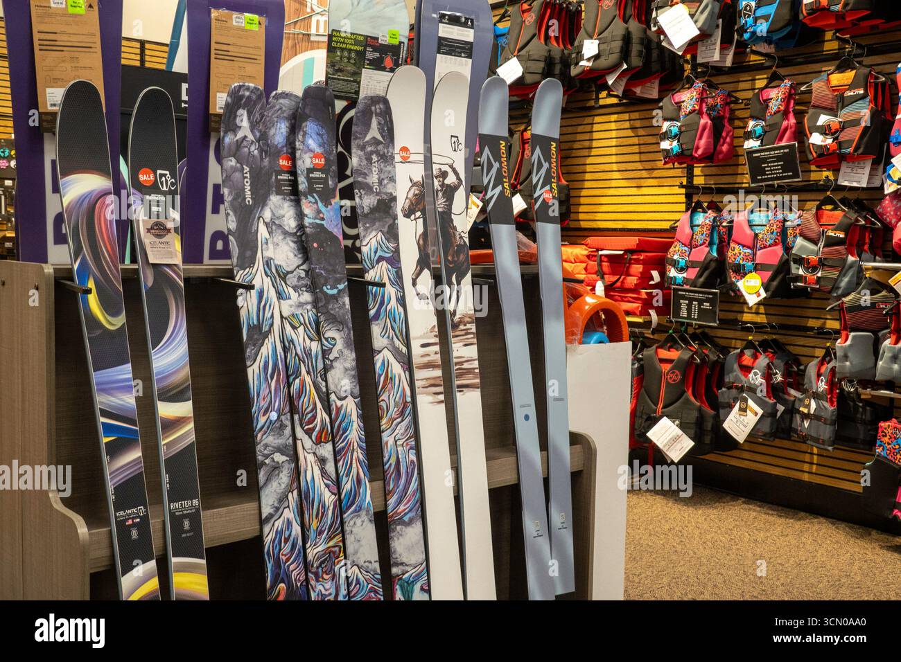 Scheels Sporting Goods Store in Great Falls, Montana, is very popular ...