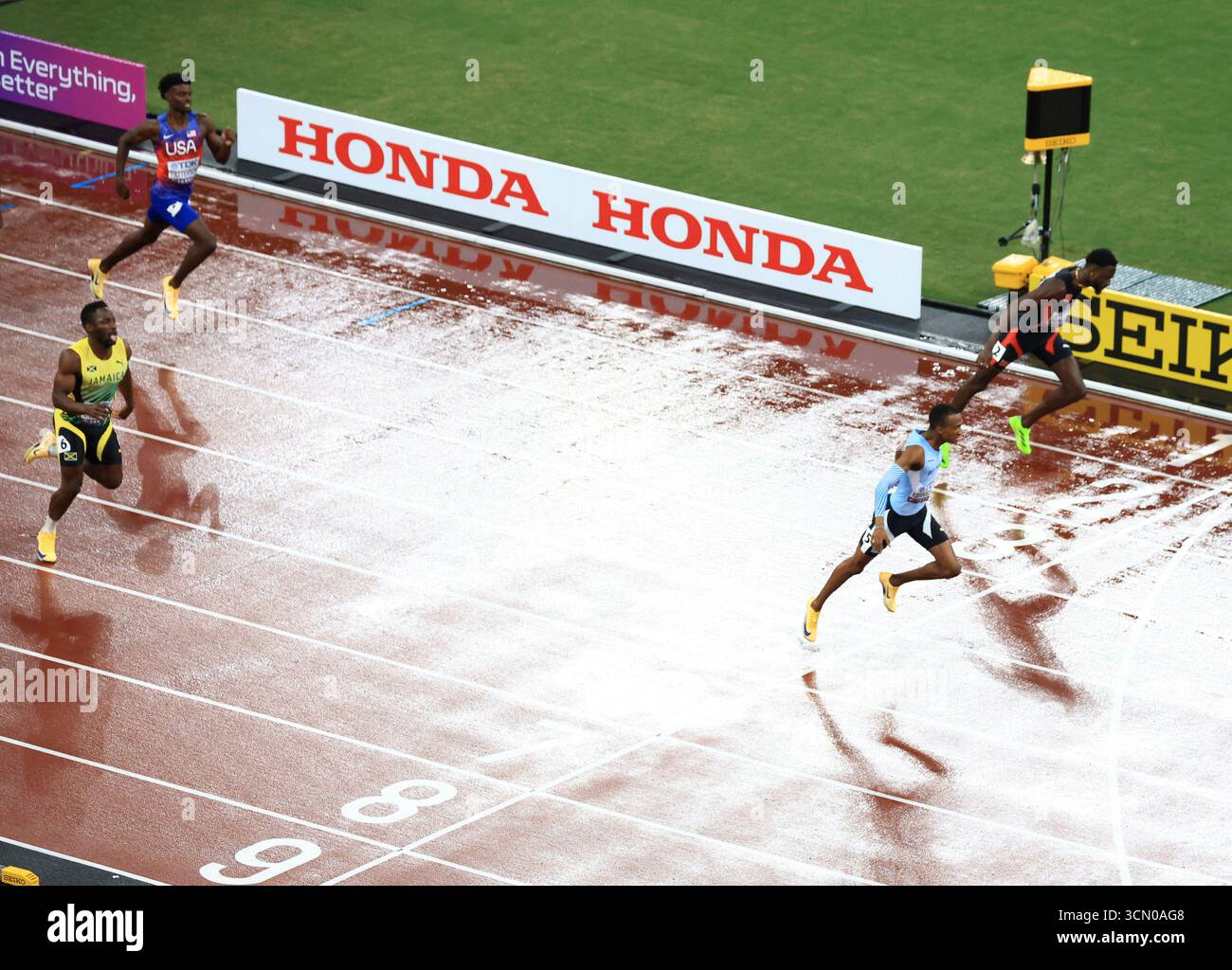 Busang Collen KEBINATSHIPI of BOTSWANA wins the Men's 400 Metres final ...