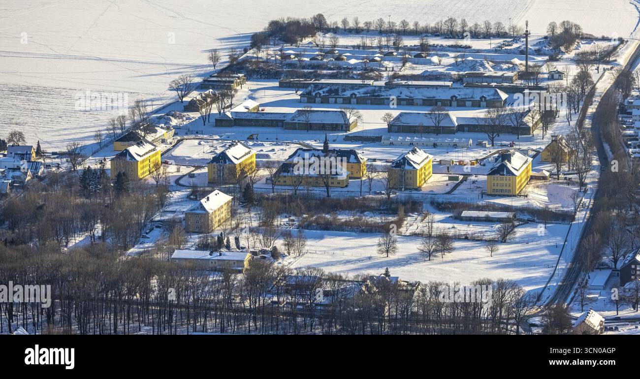 Aerial view, construction area former Kanaal van Wessem barracks ...