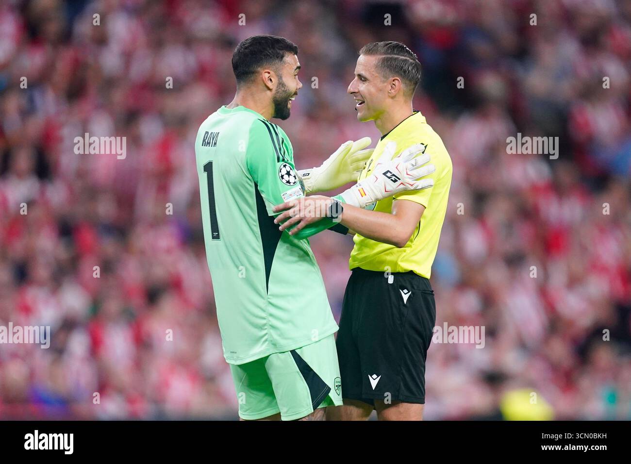 David Raya of Arsenal FC during the UEFA Champions League match ...