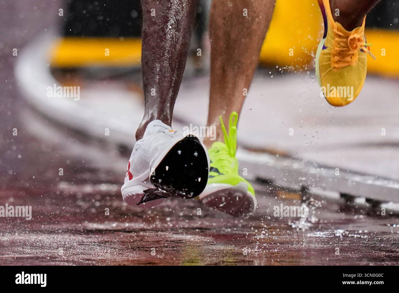 Athletes compete in men's 800 meters semifinal at the World Athletics ...