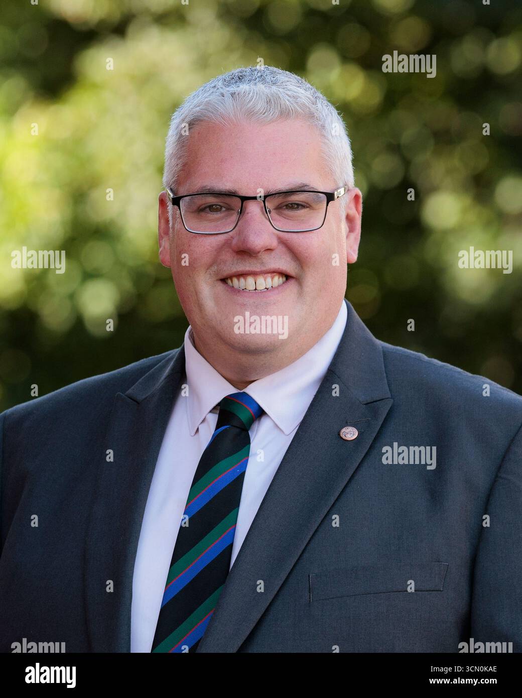 DUP leader Gavin Robinson MP speaking to PA Media at DUP HQ on Dundela ...