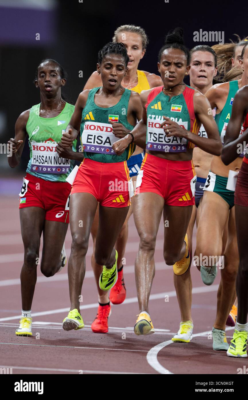 Medina Eisa of Etheopia competing in the Women's 5000m Qualifying ...